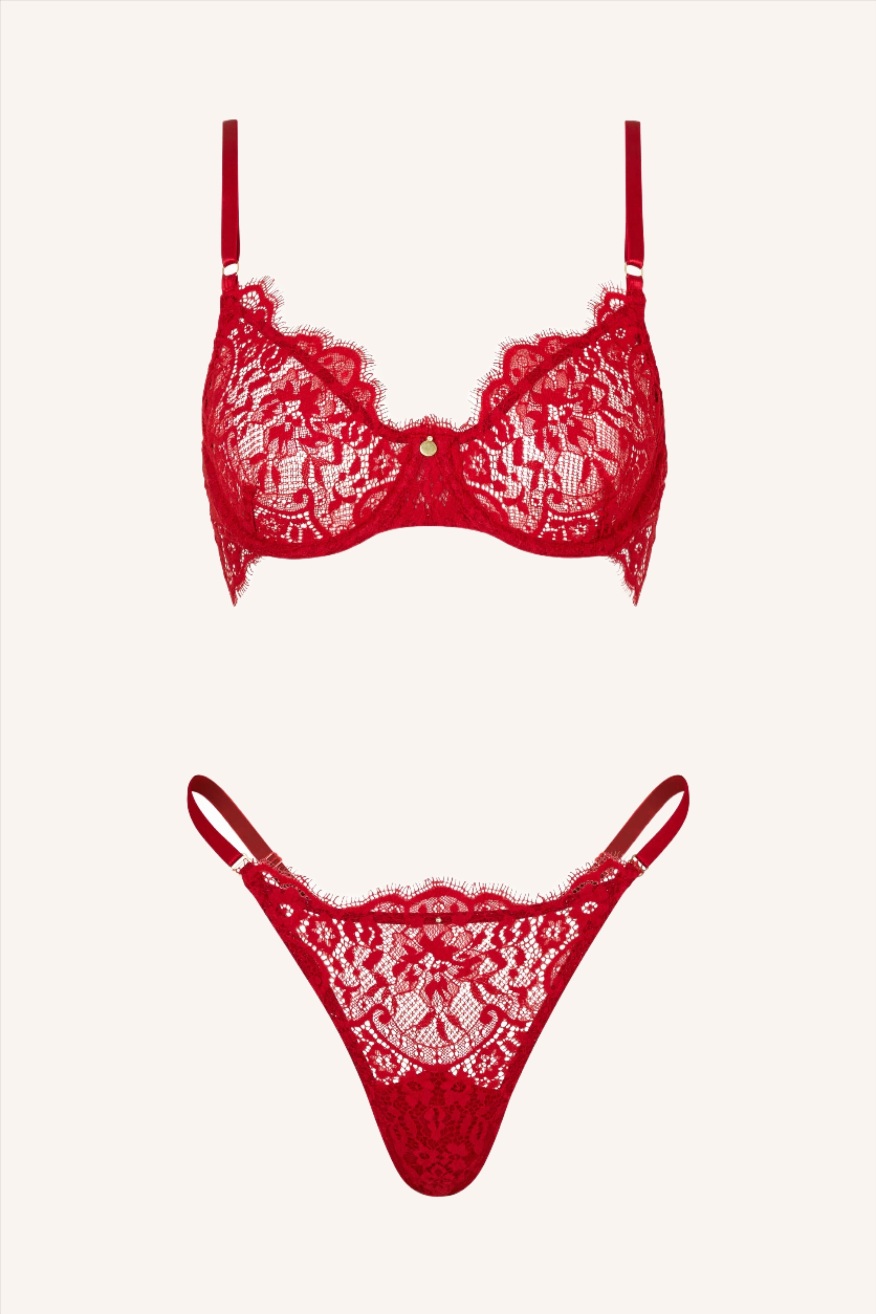 Dainty Bra Lingerie - Red | Gooseberry - Gooseberry Intimates
